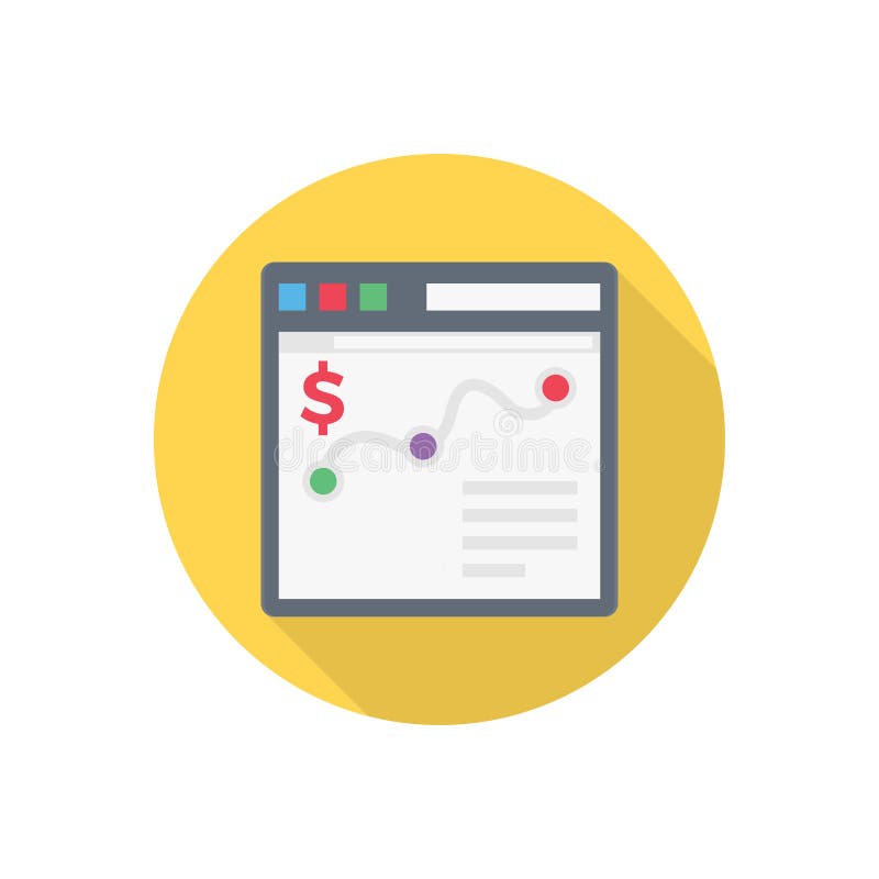 Page with Chart Sign. Document with Chart Isolated Simple Icon Stock ...