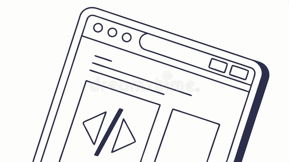 Web Page Code Vector. Programming and Development Icon for Software Design. Vector Design ...