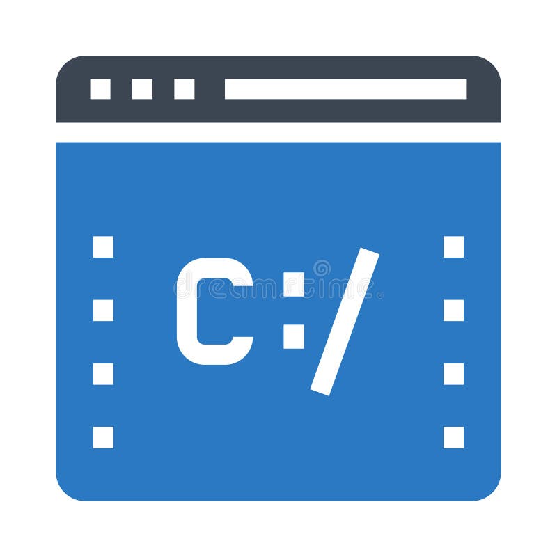 Coding page glyphs icon stock illustration. Illustration of document ...