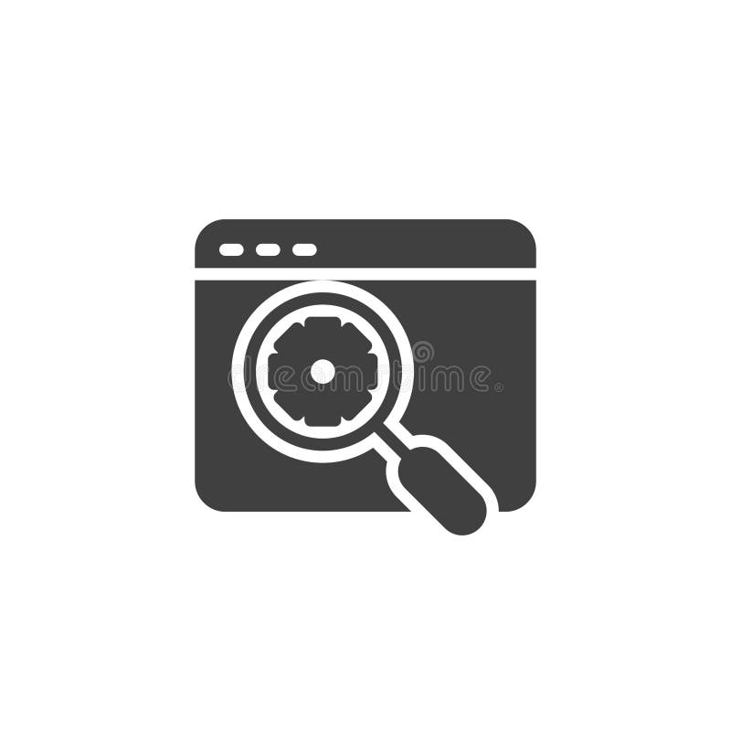A Web Page Content Optimization Vector Icon Stock Vector - Illustration ...