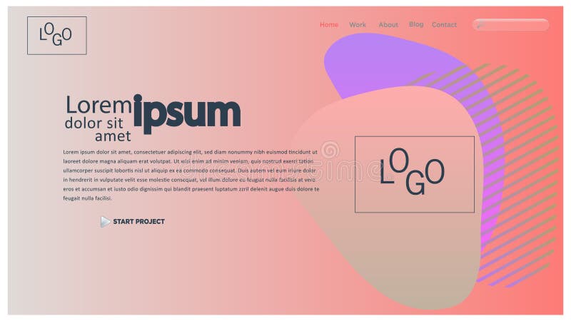 Web Page Design Templates for Business Stock Vector - Illustration of ...