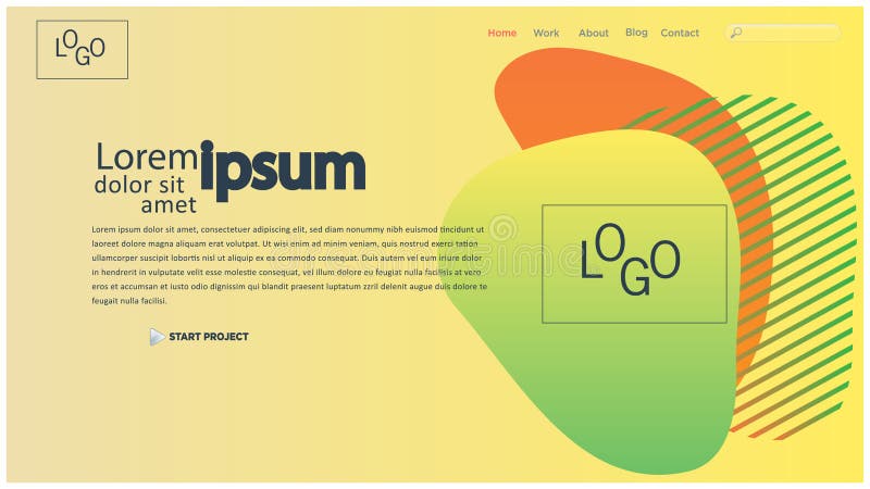 Web Page Design Templates for Business Stock Vector - Illustration of ...