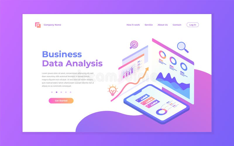 Web Page Design Templates for Data Analysis, Digital Marketing ...