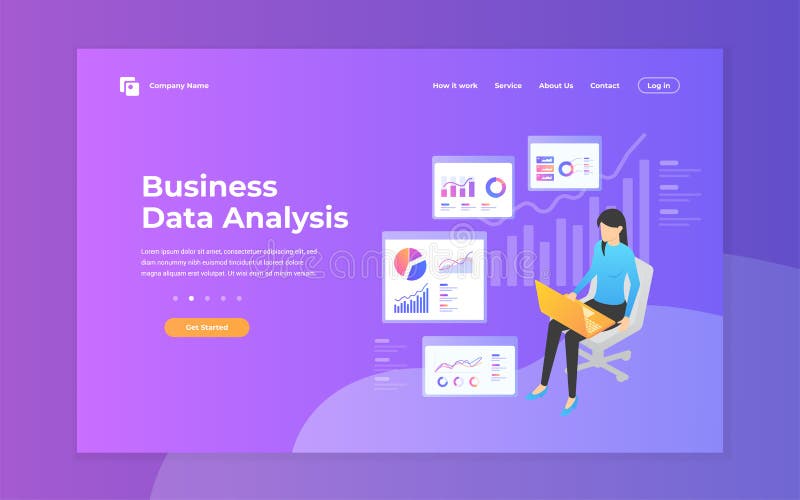 Web Page Design Templates for Data Analysis, Digital Marketing ...