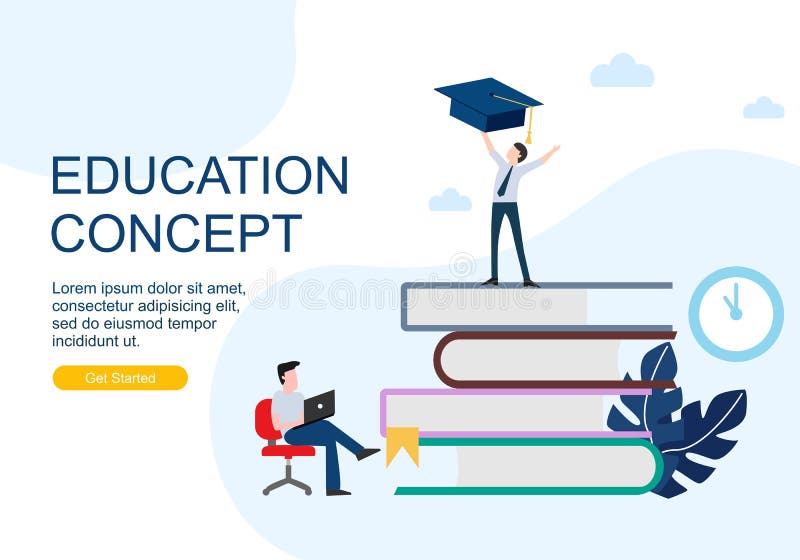 Web Page Design Templates for Education Concept. Modern Vector ...