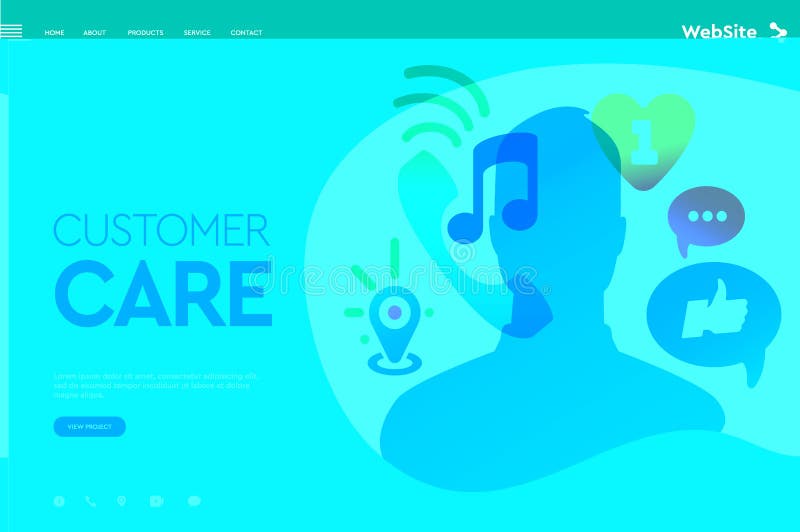 Web Page Design Templates for User Support Service, Call Center ...