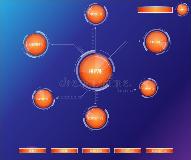 Web Page Design Theme stock vector. Illustration of home - 26462128