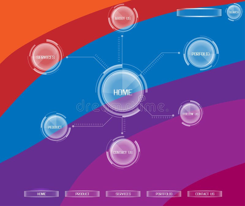 Web Page Design Theme stock vector. Illustration of modern - 26462168