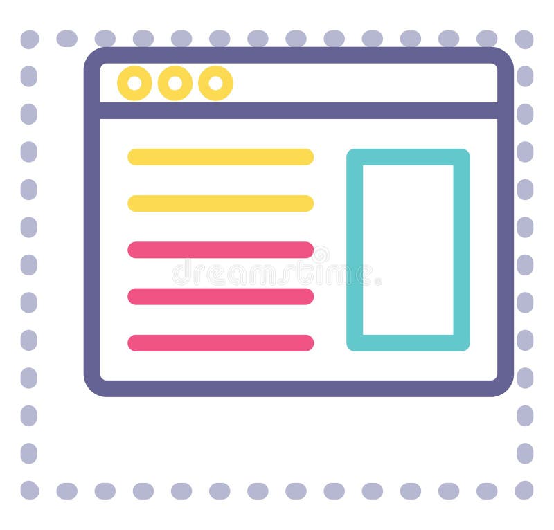 Web page development, icon stock vector. Illustration of user - 260376329