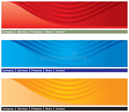 Web page header stock vector. Illustration of success - 14287704