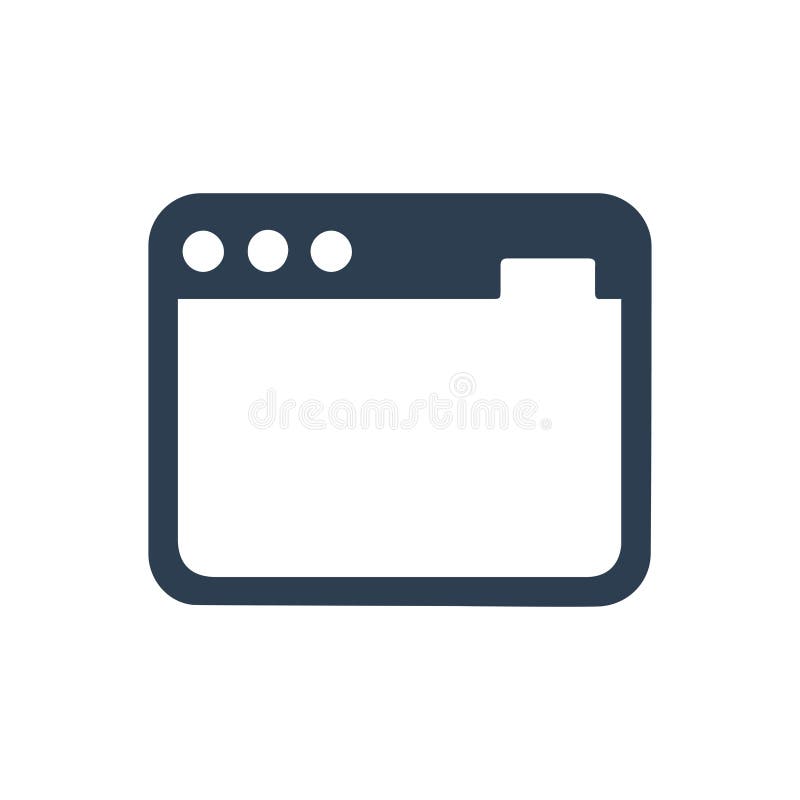 Web Page Icon stock vector. Illustration of webpage - 120274994