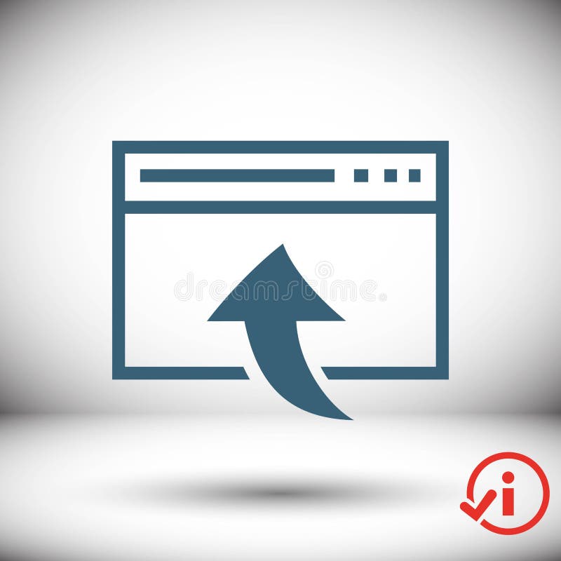 Web Page Icon Stock Vector Illustration Flat Design Stock Vector ...