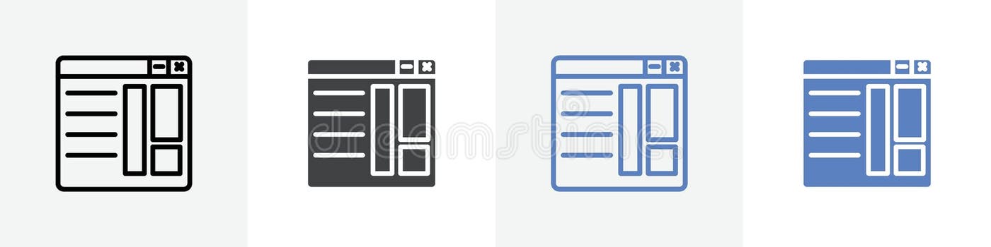 Ui Wireframe Desktop App Stock Illustrations – 290 Ui Wireframe Desktop ...