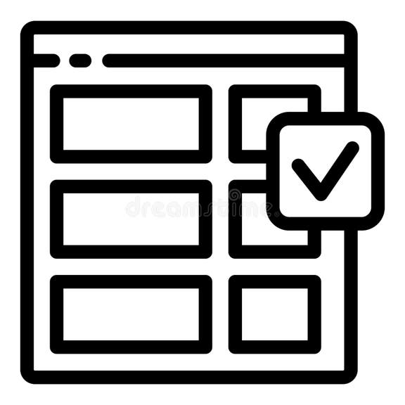 Web Page Interface Showing Validating a Checkbox Stock Illustration ...