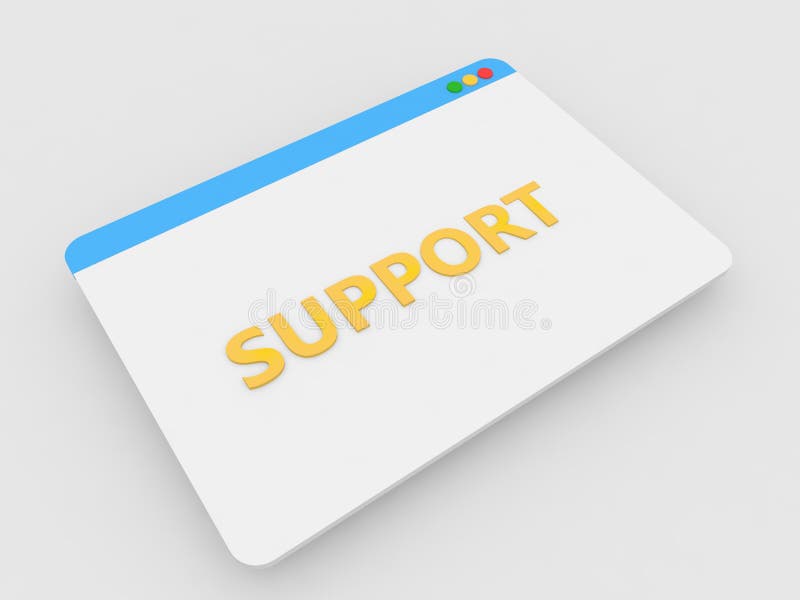 Online Support Internet Technology Browser Stock Illustrations – 823 ...