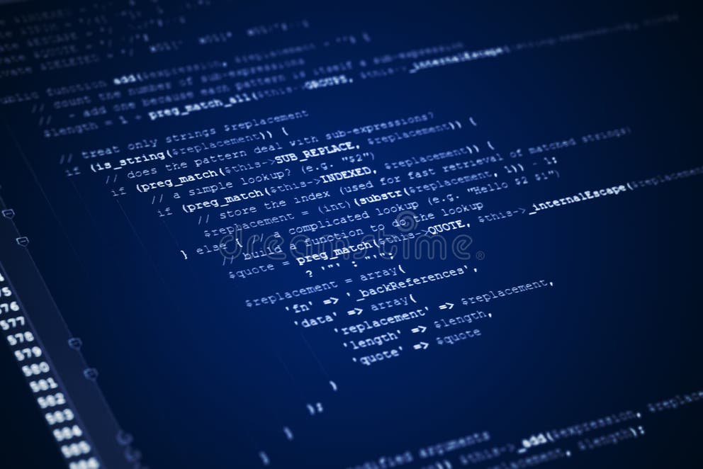 Web Page Javascript Code on Computer Monitor Stock Illustration - Illustration of internet ...