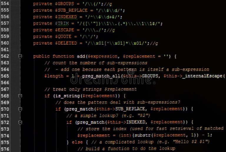 Web Page Javascript Code on Computer Monitor Stock Photo - Image of ...