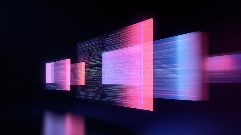 Web Page Modules Float Around Display. Modern Design Concept Presented ...