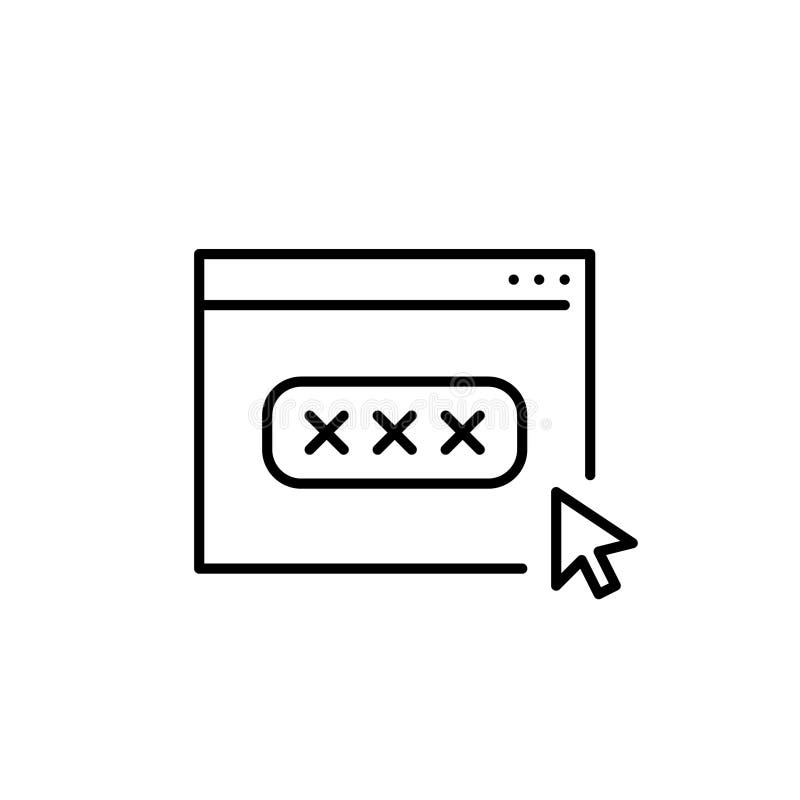 Web Page Password Covered By Asterisks In Input Box And Mouse Click