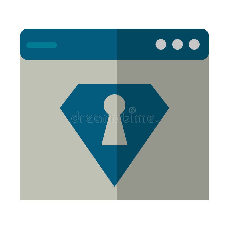 Web Page Security System Technology Stock Vector - Illustration of ...
