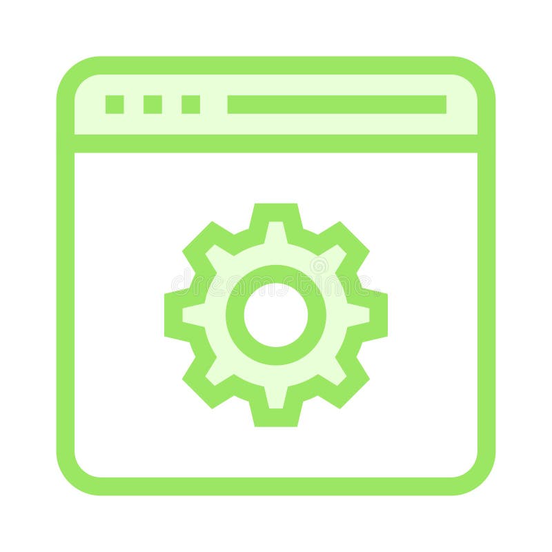 Web Page Setting Color Line Icon Stock Illustration - Illustration of ...