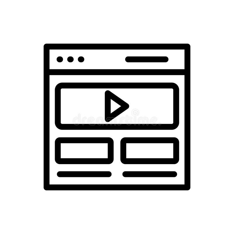 Web Page Setting Thin Line Icon Stock Vector - Illustration of page ...