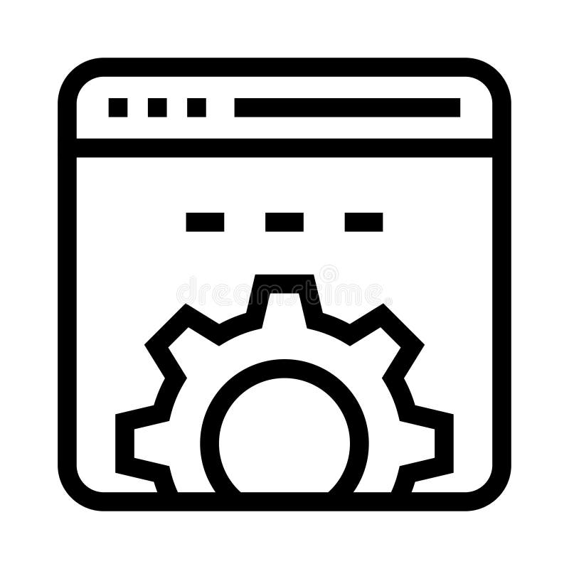 Setting vector line icon stock vector. Illustration of icons - 114907370