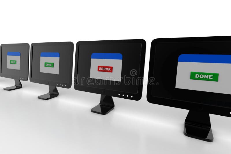 Web Page Showing Error in the Screen Stock Photo - Image of protect ...