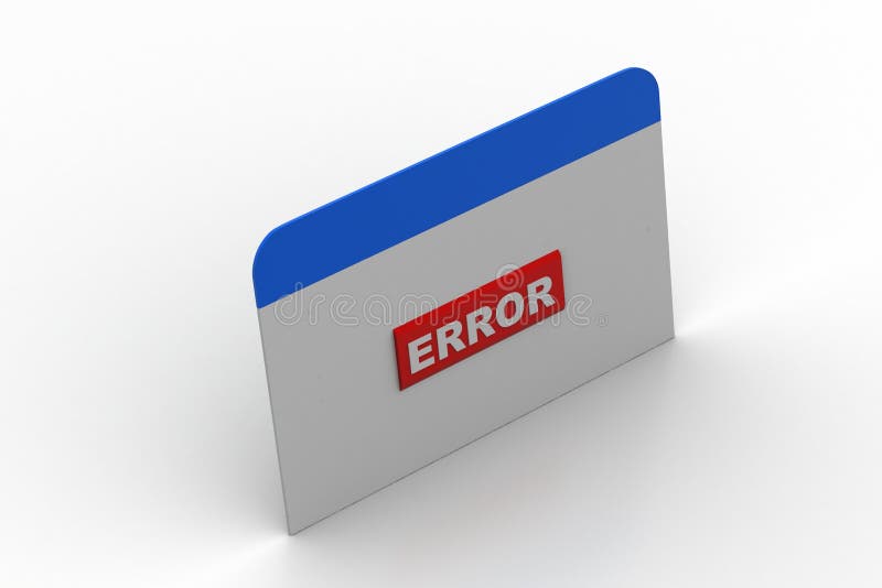 Web page showing error stock illustration. Illustration of debug - 71604044