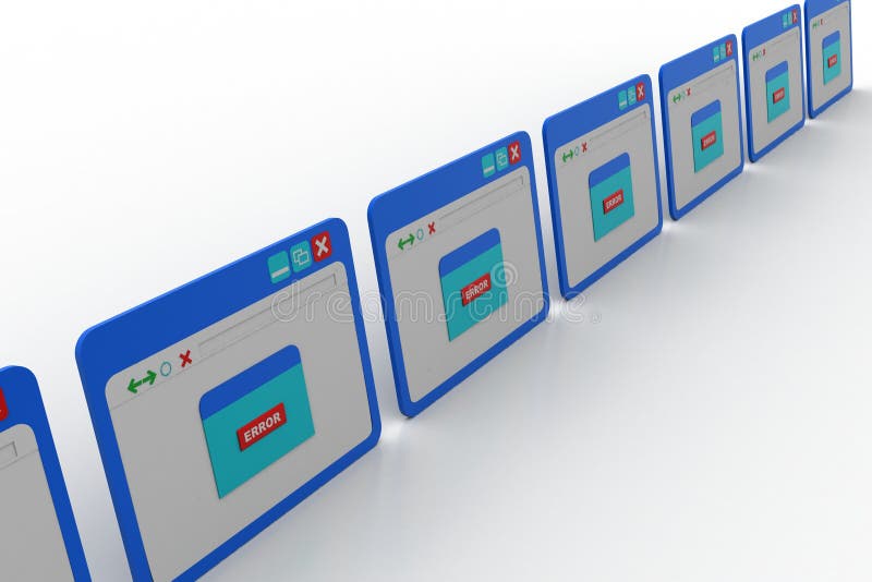 Web page showing error stock image. Image of screen, media - 71949901