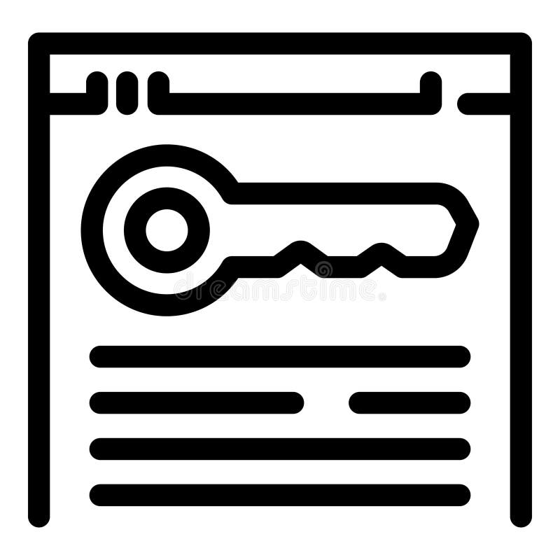 Web Page Showing Key Representing Online Security Concept Stock ...