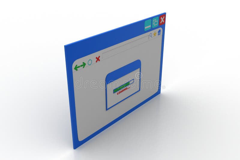 Web Page Showing Loading Screen Arrow Pointer Stock Photos - Free ...