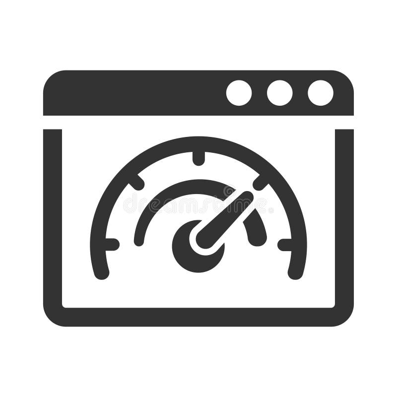Browser Speed Icon stock vector. Illustration of server - 174903659