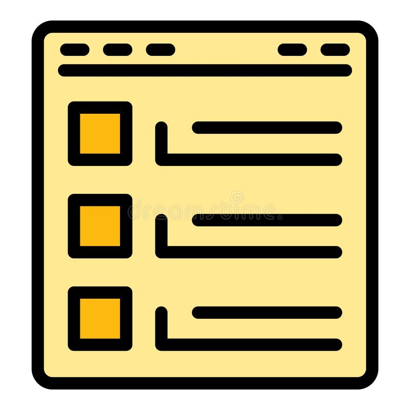 Web Work Page Icon Simple Vector. Office Time Stock Illustration ...