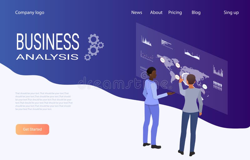 Web Page Template for Creative and Solutions Stock Vector ...