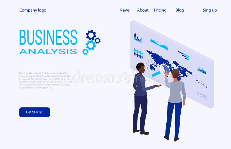 Web Page Template for Creative and Solutions Stock Vector ...