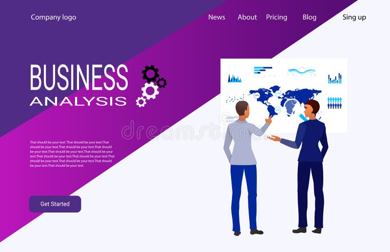 Web Page Template for Creative and Solutions Stock Vector ...