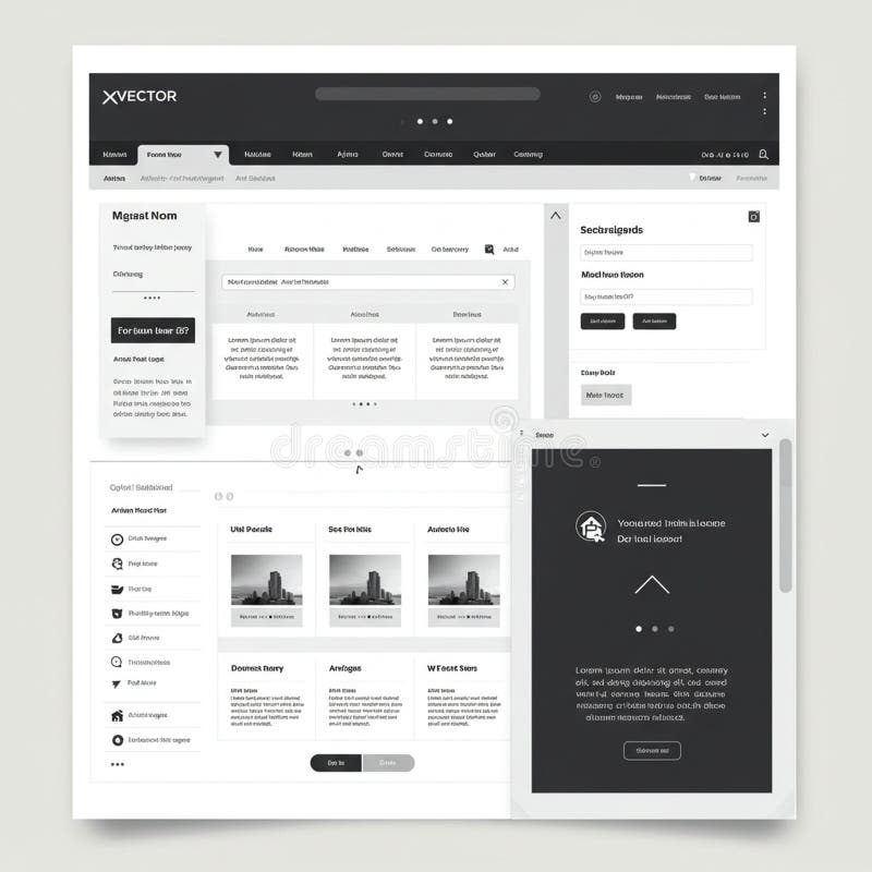 Clean Modern Interface Stock Illustrations – 83,002 Clean Modern ...