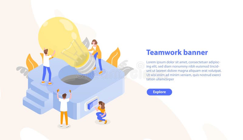 Lightbulb Teamwork Stock Illustrations – 9,236 Lightbulb Teamwork Stock ...