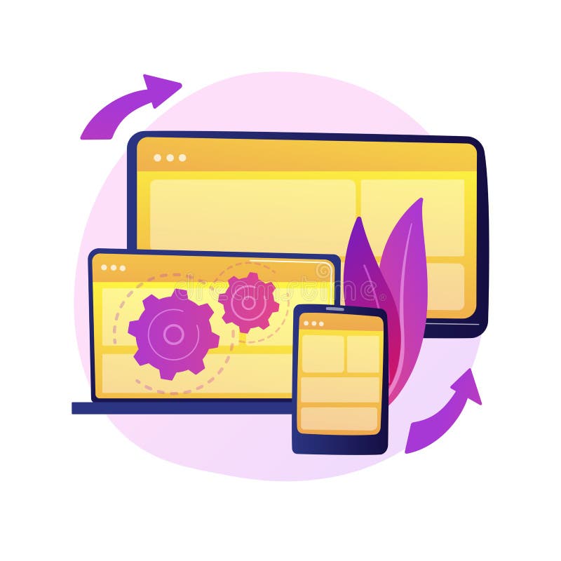 Web Page Visualization Vector Concept Metaphor Stock Vector ...