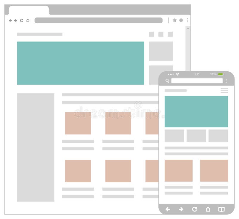 Wireframe UI Kit for Smartphone. Mobile App UX Design. New OS Sign Up ...