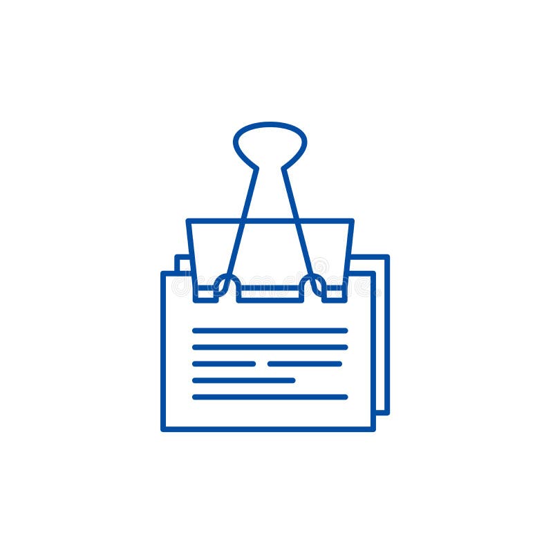 Paper Peg Line Icon Concept. Paper Peg Flat Vector Symbol, Sign ...