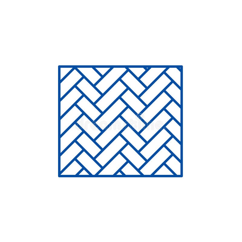 Parquet Line Icon Concept. Parquet Flat Vector Symbol, Sign, Outline ...