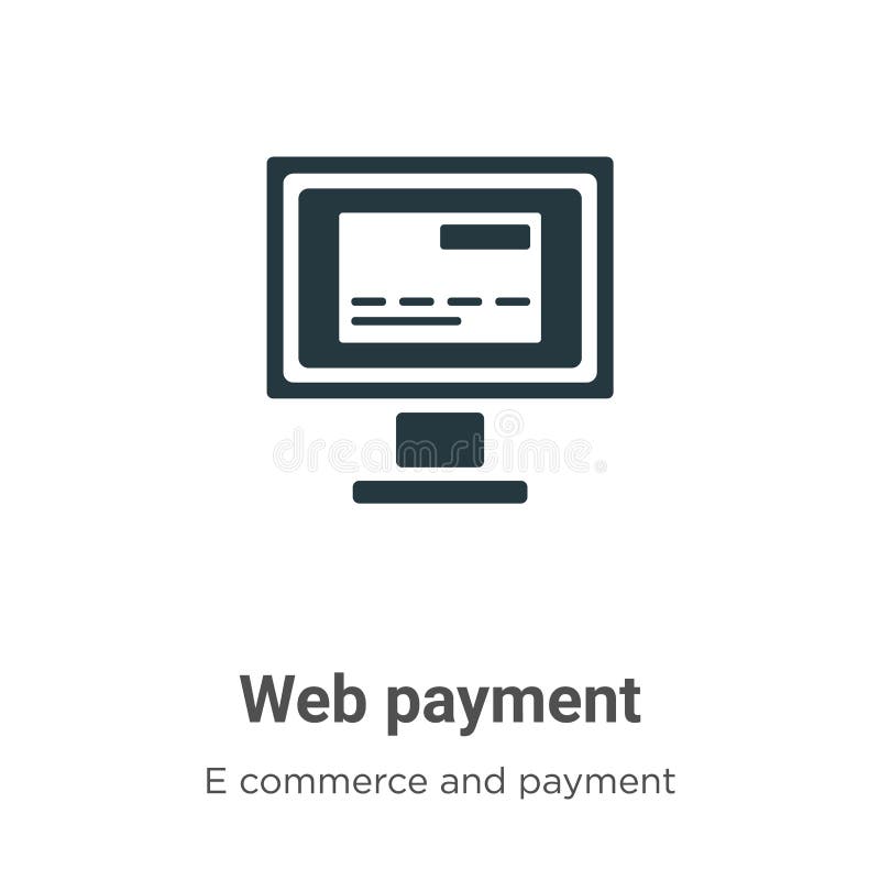 Web Payment Vector Icon on White Background. Flat Vector Web Payment ...