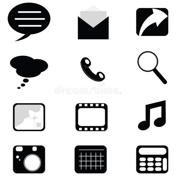 Web Icons Phone Email Map Stock Illustrations – 3,569 Web Icons Phone ...