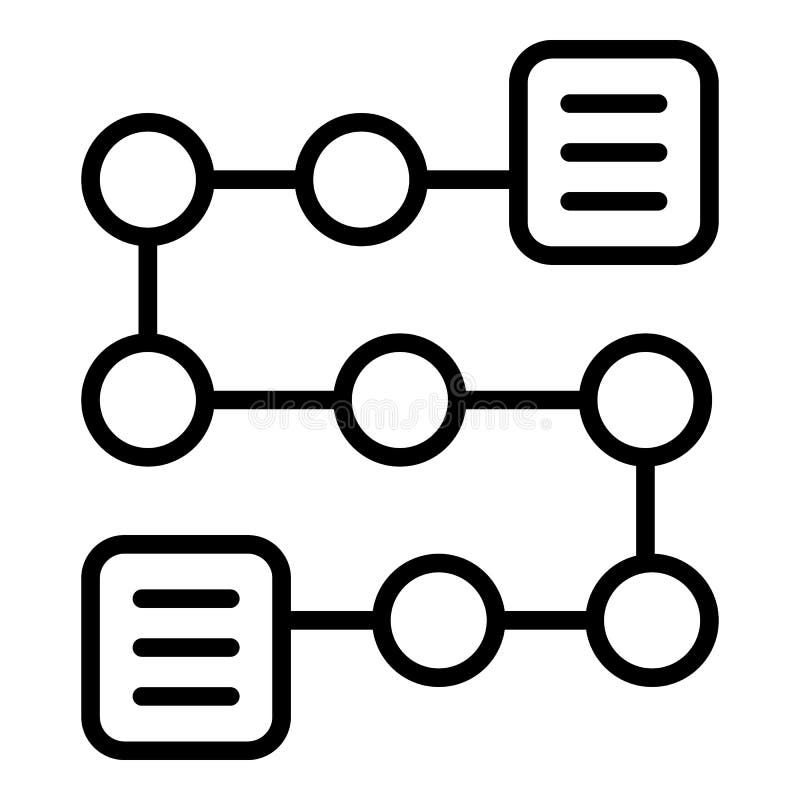 Web Plan Icon Outline Vector. Work Process Stock Vector - Illustration ...