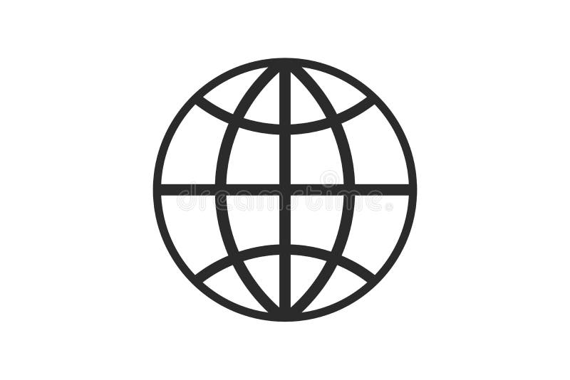 Web Planet Icon Symbol Simple Design Stock Vector - Illustration of ...