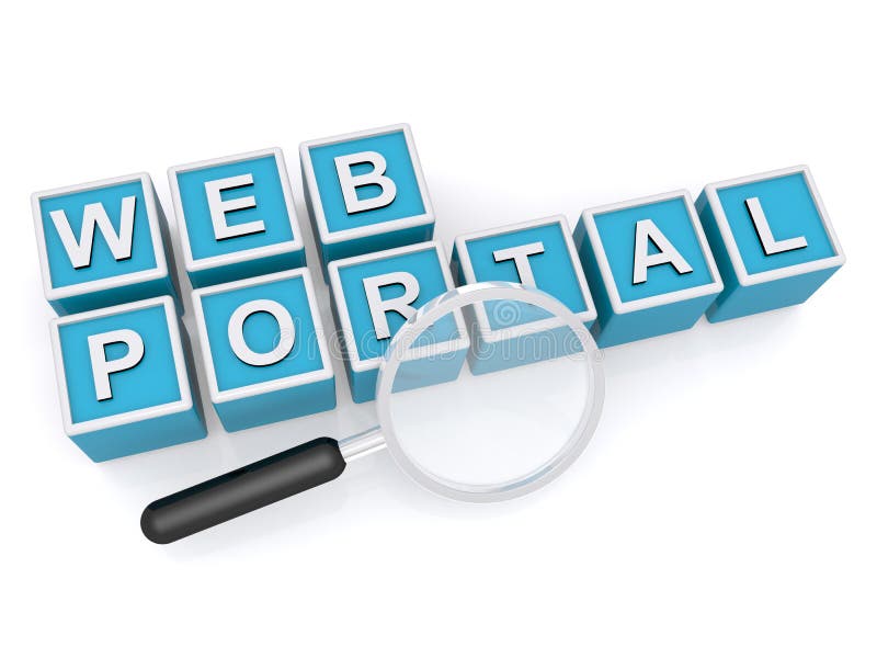 Web portal graphic stock illustration. Illustration of block - 104763786