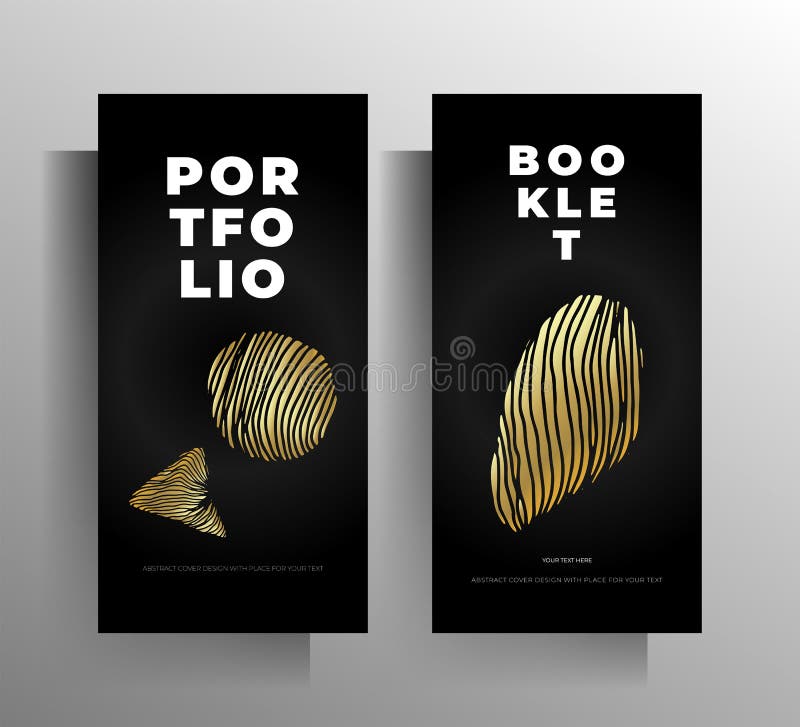 Print Cover Design Template Set. Stock Illustration - Illustration of ...