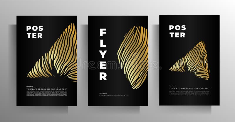 Print Cover Design Template Set. Stock Illustration - Illustration of ...